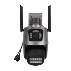 Dual-Lens Wi-Fi Security Camera for Full-Coverage Outdoor Monitoring ...
