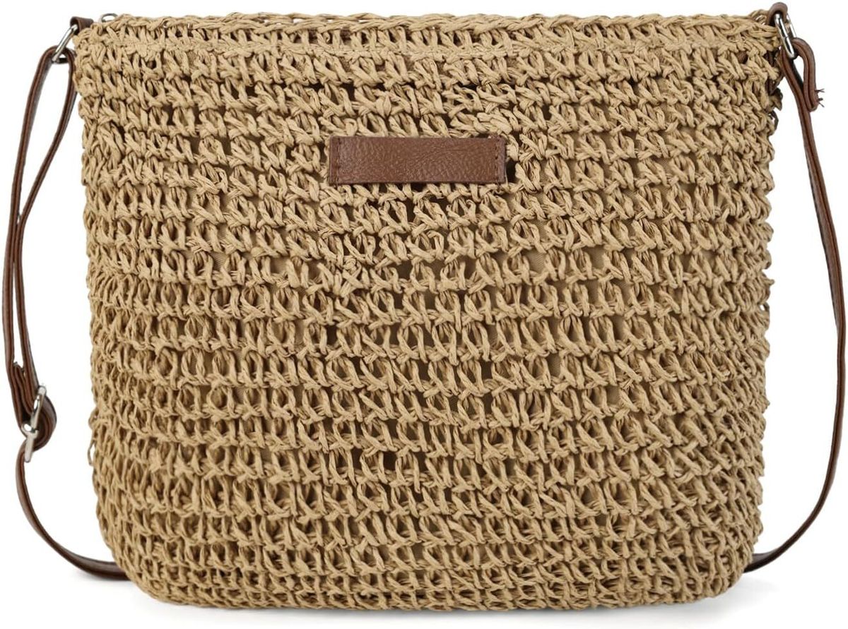 Women's Straw Crossbody Bag, Small Woven Summer Shoulder Bag | Shop ...