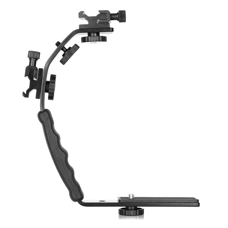 We Love Gadgets L Shape Double Hot Shoe Flash Bracket | Shop Today. Get ...