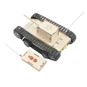 Remote Control Wooden Tank Model Kit - Educational DIY Tank Building ...