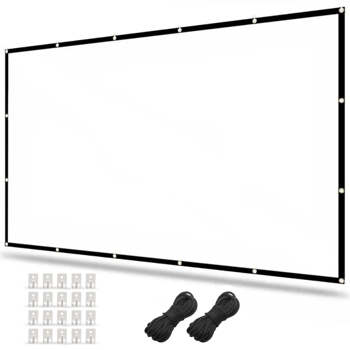 Projector Screen 120 in,Double Sided Projector Screen Foldable and ...
