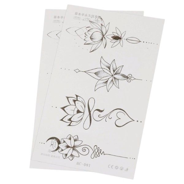 2 Piece - Semi-Permanent Tattoo Stickers - Black | Shop Today. Get it ...