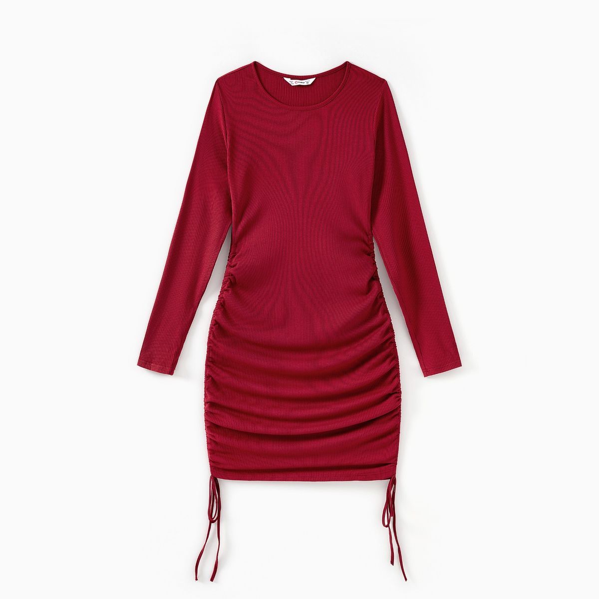 Drawstring Side Ribbed Knit Dress | Shop Today. Get it Tomorrow ...