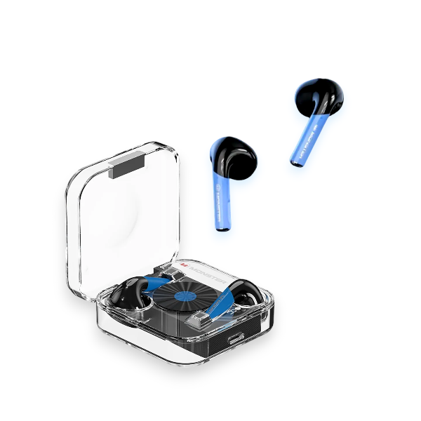MONSTER - XKT01 - HIFI Sound Wireless Bluetooth 5.2 Earbuds - Blue ... MONSTER - XKT01 - HIFI Sound Wireless Bluetooth 5.2 Earbuds - Blue ...