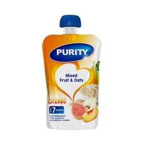 Purity Mixed Fruit & Oats Pouches - 6 x 110ml | Shop Today. Get it ...
