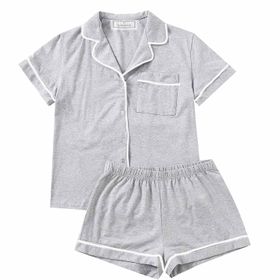 PJ Warehouse Grey Short Top Short Pants pj set | Shop Today. Get it ...