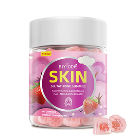 BIYODE Strawberry Flavor Sugar-Free Collagen Gummies Reduces Fine Lines ...