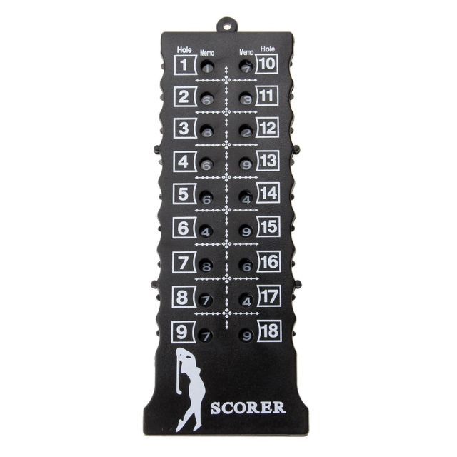 Golf Stroke Score Counter - Black 18-Hole Scoring Keeper Card | Shop ...