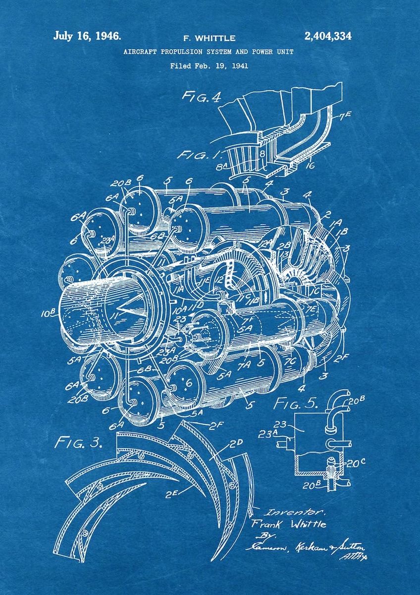 Aircraft Propulsion System Patent Poster | Shop Today. Get it Tomorrow ...