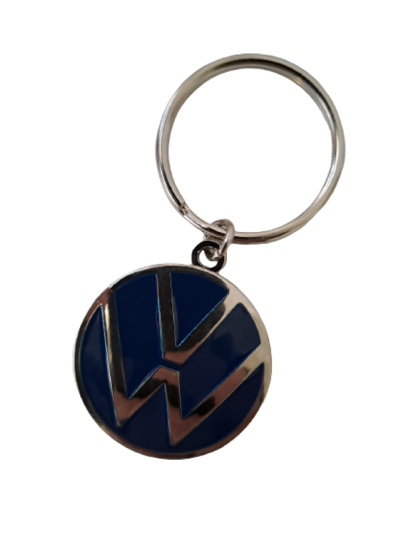VW Car Logo Key Ring Blue Back Round Shop Today Get It Tomorrow