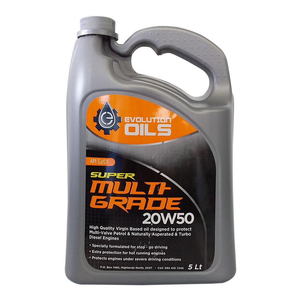 Evolution Oils - 20W50 Super Multi-Grade Oil 5 Liter | Shop Today. Get ...