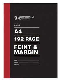Freedom Stationary A4 192 Page Feint & Margin College Exercise Book ...
