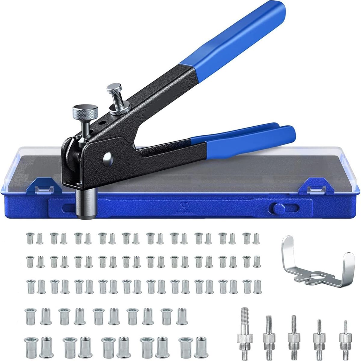 FANTUAN 106 PC Rivet Nut Tool Kit M3/M4/M5/M6/M8 Threaded Rivet Nut ...