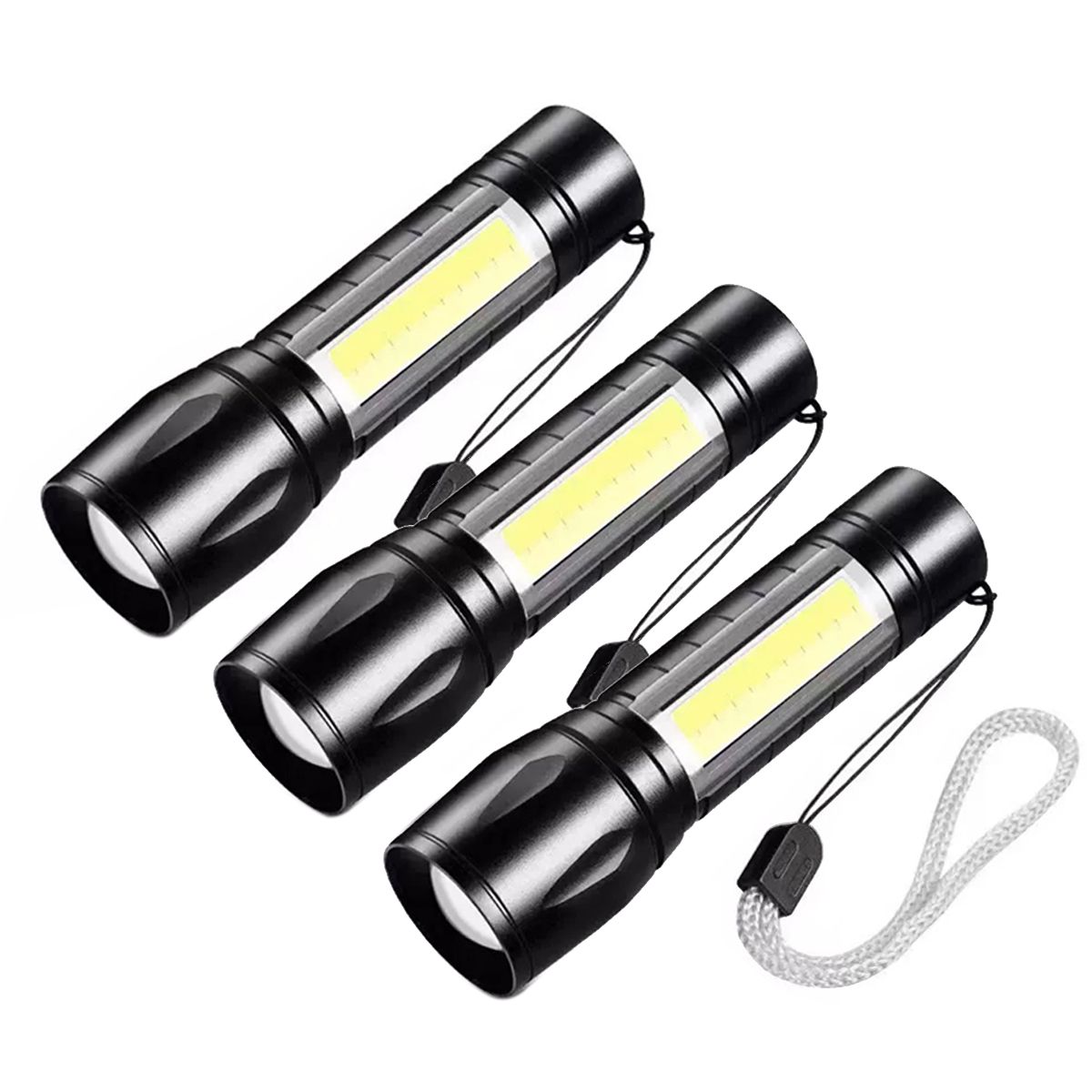 3 Pack USB Rechargable Mini Torch with Zoom Function | Shop Today. Get ...