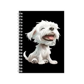 Maltese A5 Notebook Spiral Lined Trendy Notepad Dog Idea 338 | Shop ...