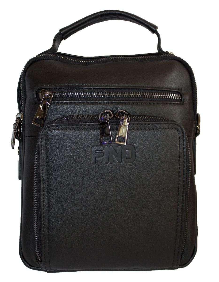 Fino FN8024-3 Unisex Full Grain Genuine Leather Sling/ Satchel Bag ...