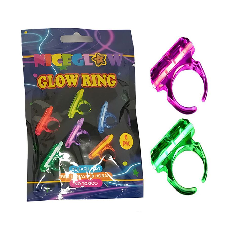 6Pcs Eye Catching Radiant Party/Event Glowsticks Glow Rings | Shop ...