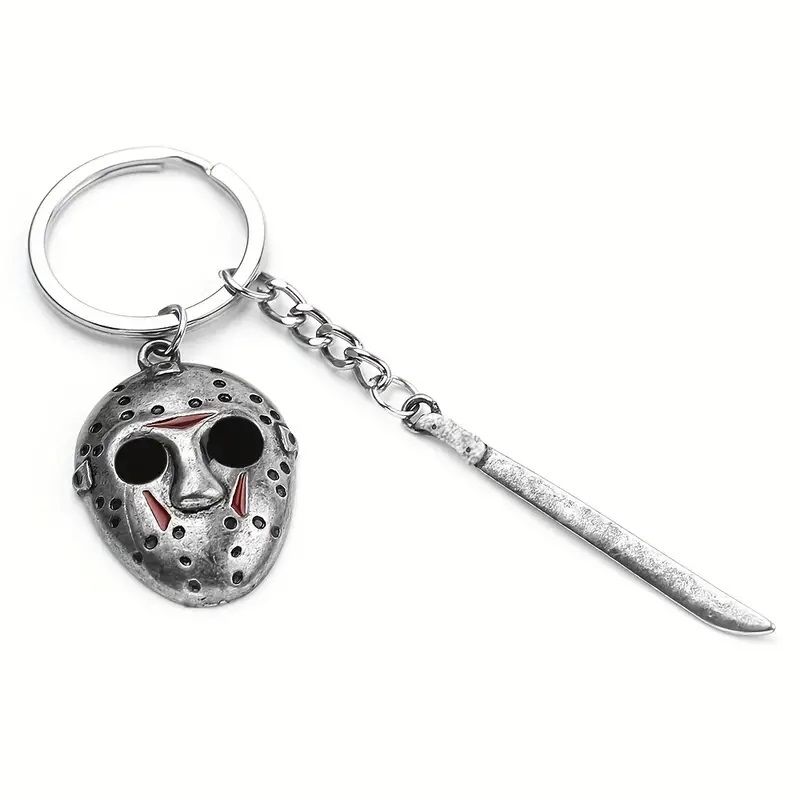 Horror Trilogy Alien Predator and Friday The 13th Jason Metal Keychain ...