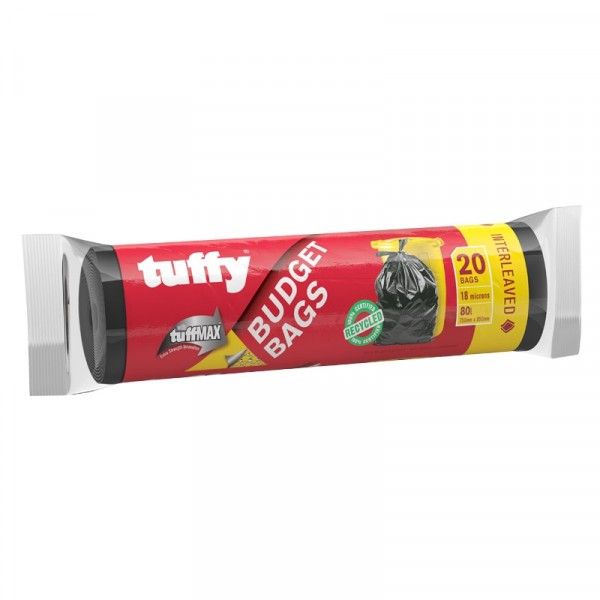 Bulk Pack 3 x Tuffy Budget Bags - 80 Litres - 20 Per Roll | Shop Today ...