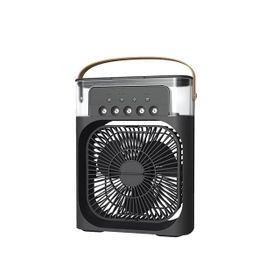 Portable Misting Cold Air Circulation Spray Humidification Table Fan ...