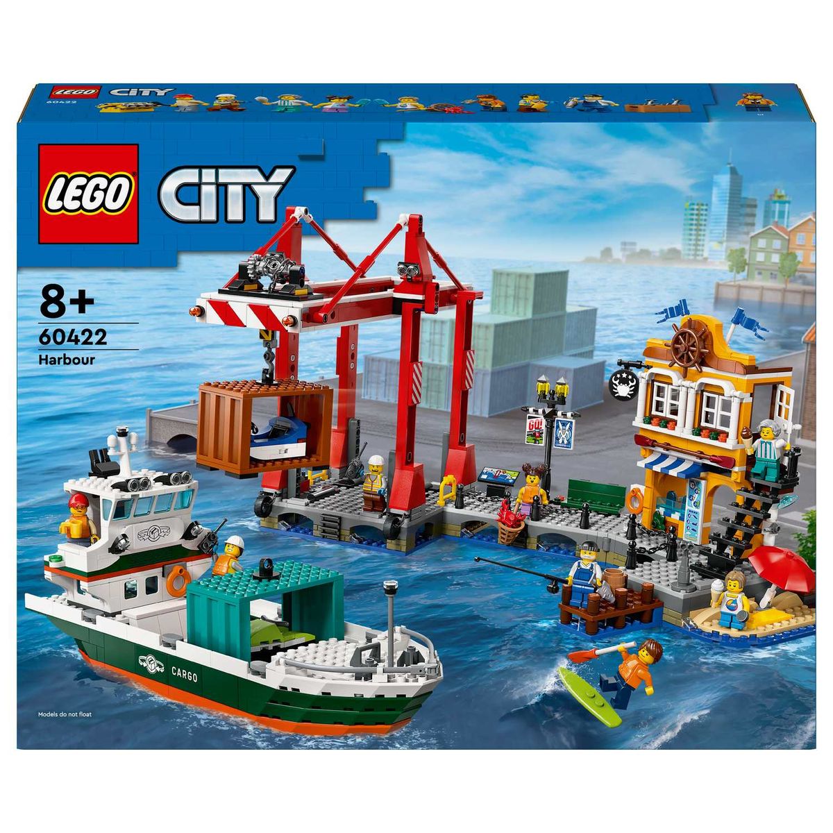 LEGO® - City Seaside Harbour with Cargo Ship Toy - 60422 | Shop Today ...
