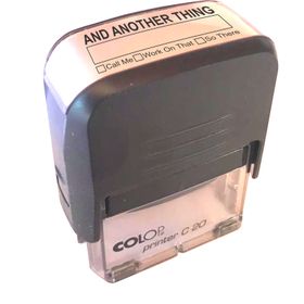Colop C20 Self Inking Rubber Stamp - And Another Thing - Black | Shop ...