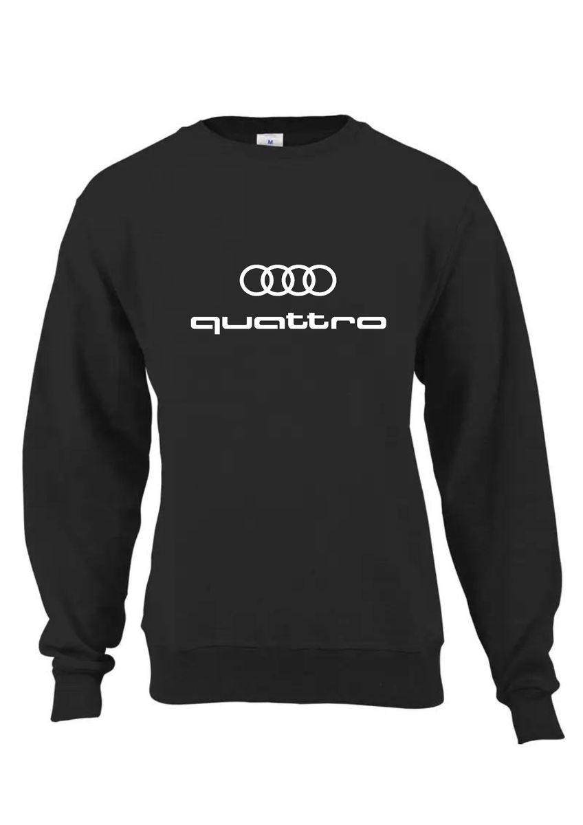 Audi Quattro Big Black Unisex Crew Neck Pullover - Sweater | Shop Today ...