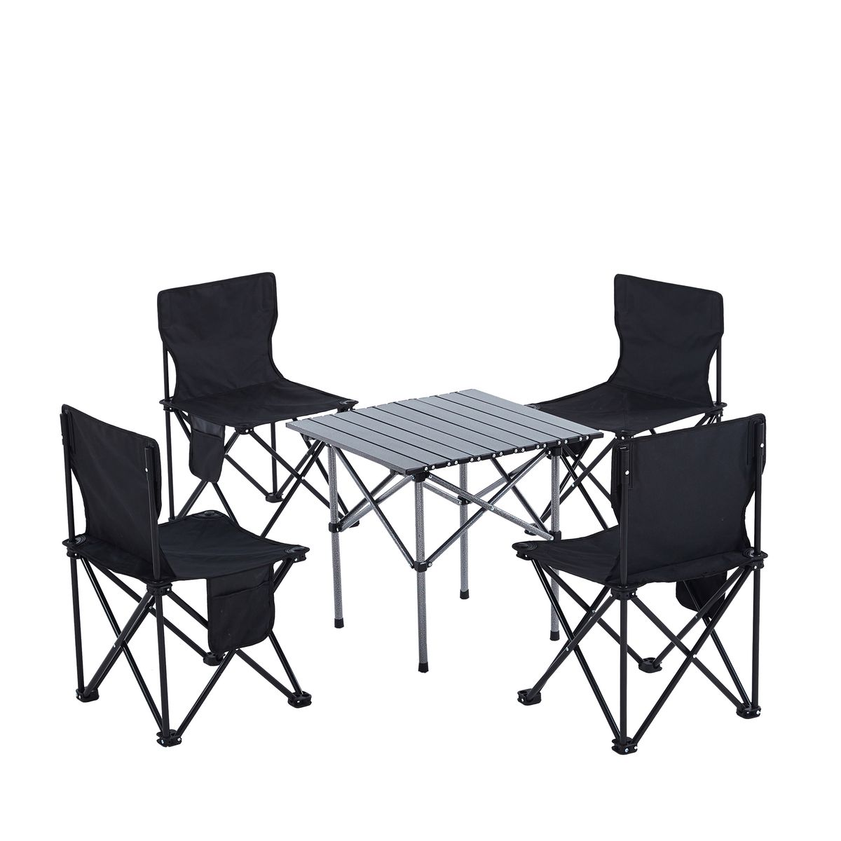 Camping Foldable Tables & Chairs Set of 5 | Shop Today. Get it Tomorrow ...