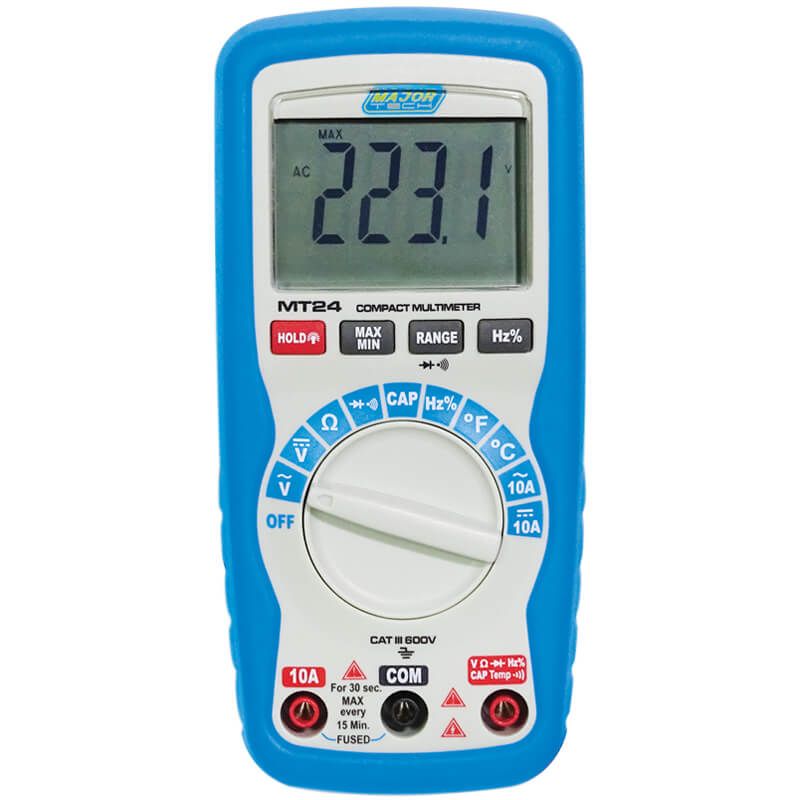 Major Tech 1000V AC/DC Compact Multimeter (MT24) | Shop Today. Get it ...