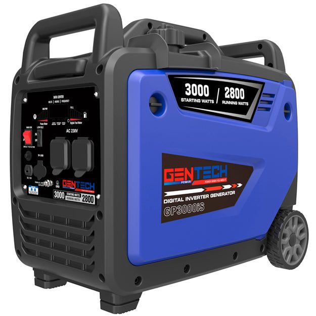 Gentech 3kVA Recoil Start Digital Pure Sine Wave Petrol Inverter