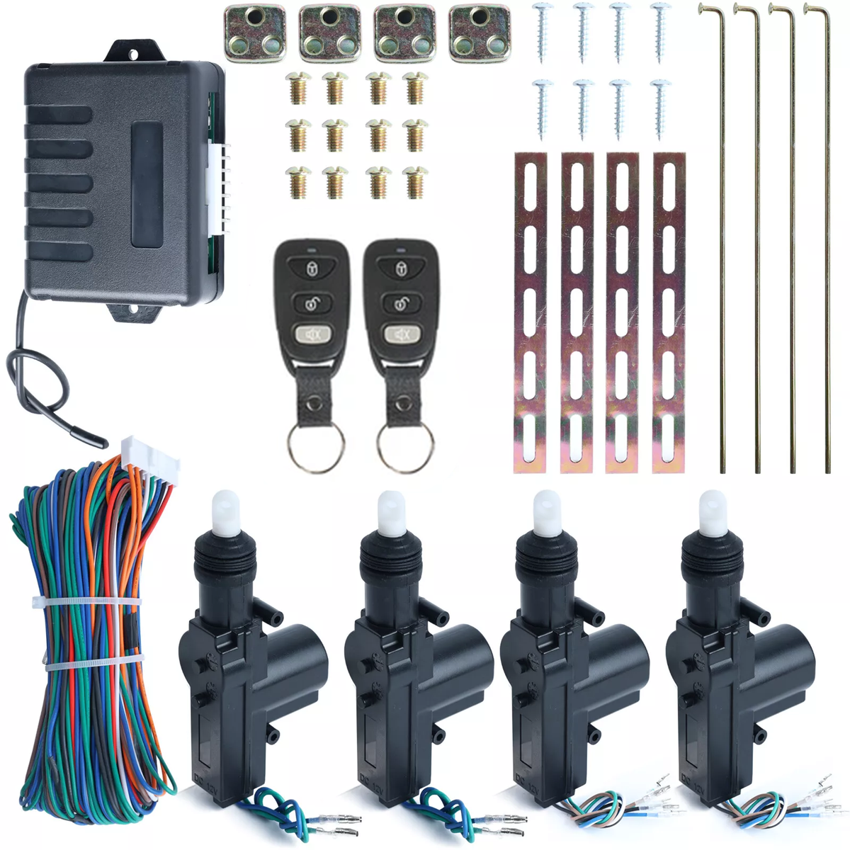 Car Lock Door Remote Control Keyless Entry System Locking Kit Door ...