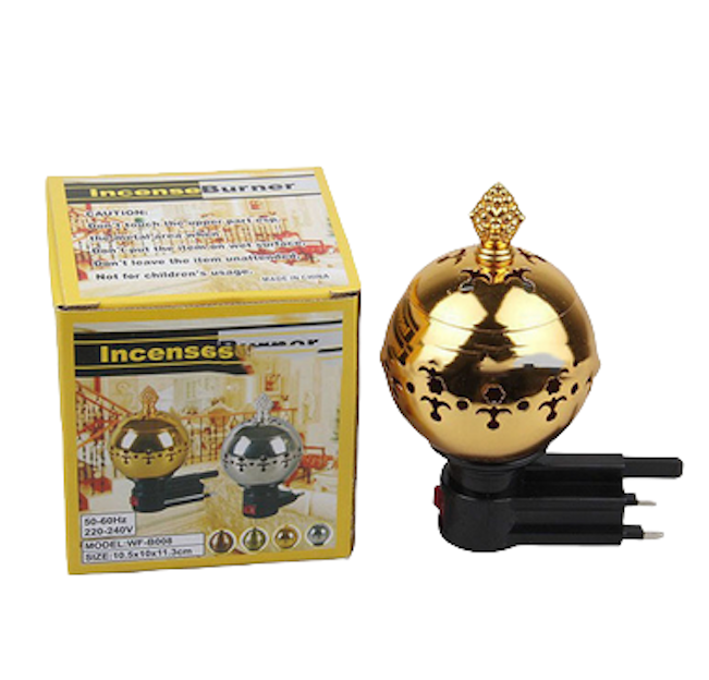 Electric Bakhoor Incense Burner Ball Design Easy To Use With Oud Chips ...