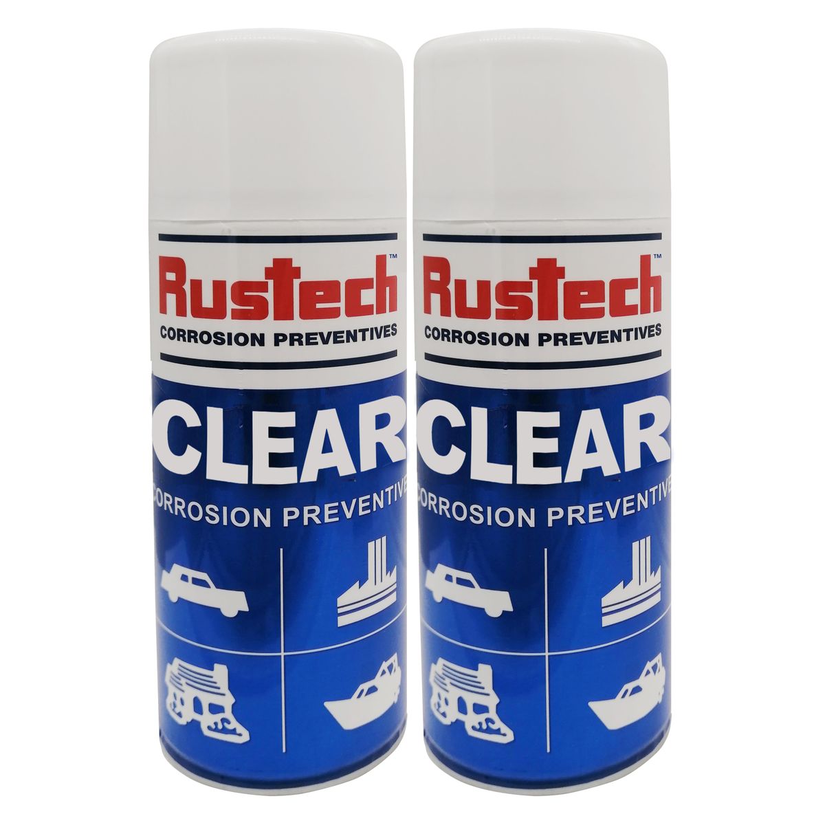 2 x Rustech Clear Corrosion Preventive 400ml | Shop Today. Get it ...