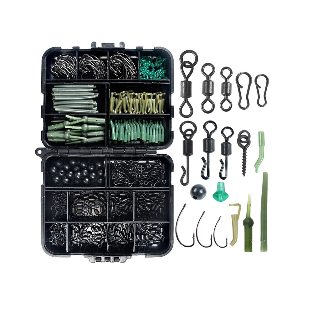 420 Piece Fishing Accessories Anti Tangle Sleeves Hook Fishing Tackle ...