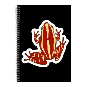 Camo A4 Notebook Spiral and Lined Frog Lovers Graphic Toad Notepad Gift ...