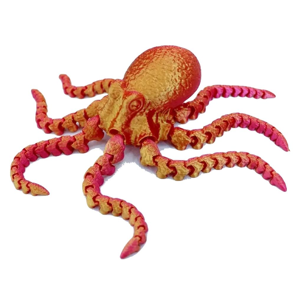 Kids 3D Realistic Colourful Octopus Figure Ornamental Toy (27cm) | Shop ...