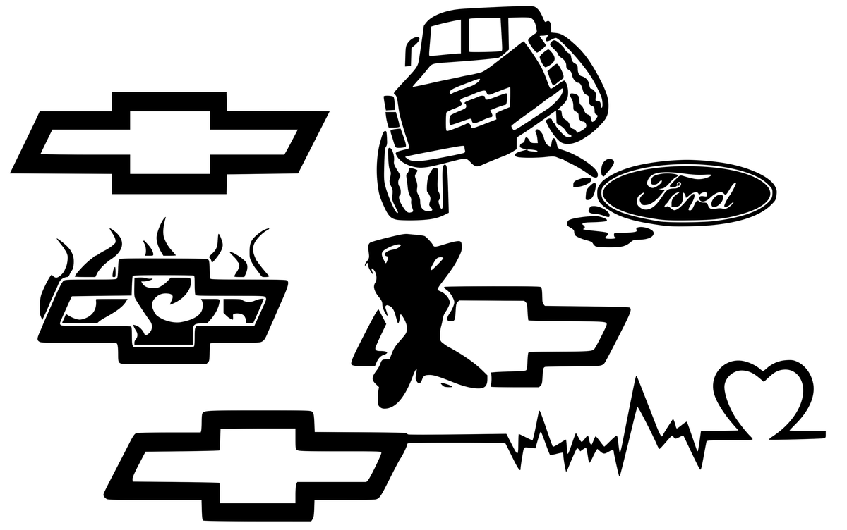 Decorative Sticker Mix Set - Chevrolet | Shop Today. Get it Tomorrow ...