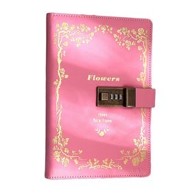 Vintage Journal Notebook Leather Journal Notebook with Combination Lock ...