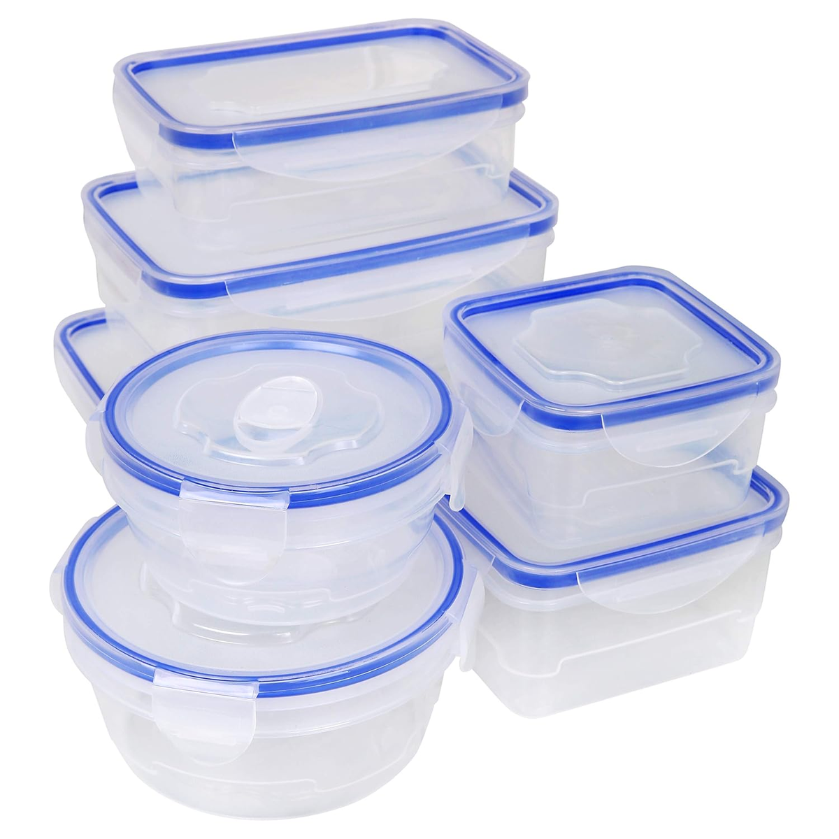 Food Storage Container Set with Airtight, Clip-Lock Lids | Shop Today ...