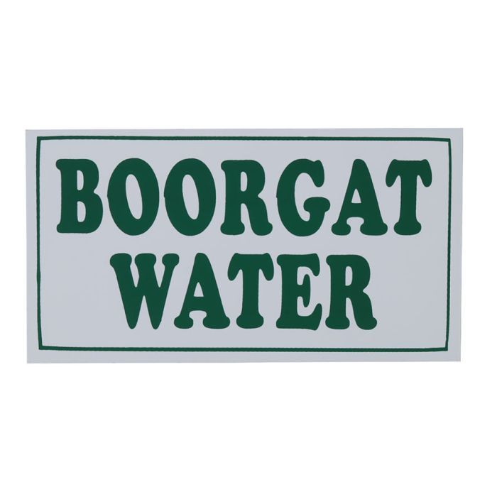 Boorgat Water Sign 150 x 80mm | Shop Today. Get it Tomorrow! | takealot.com