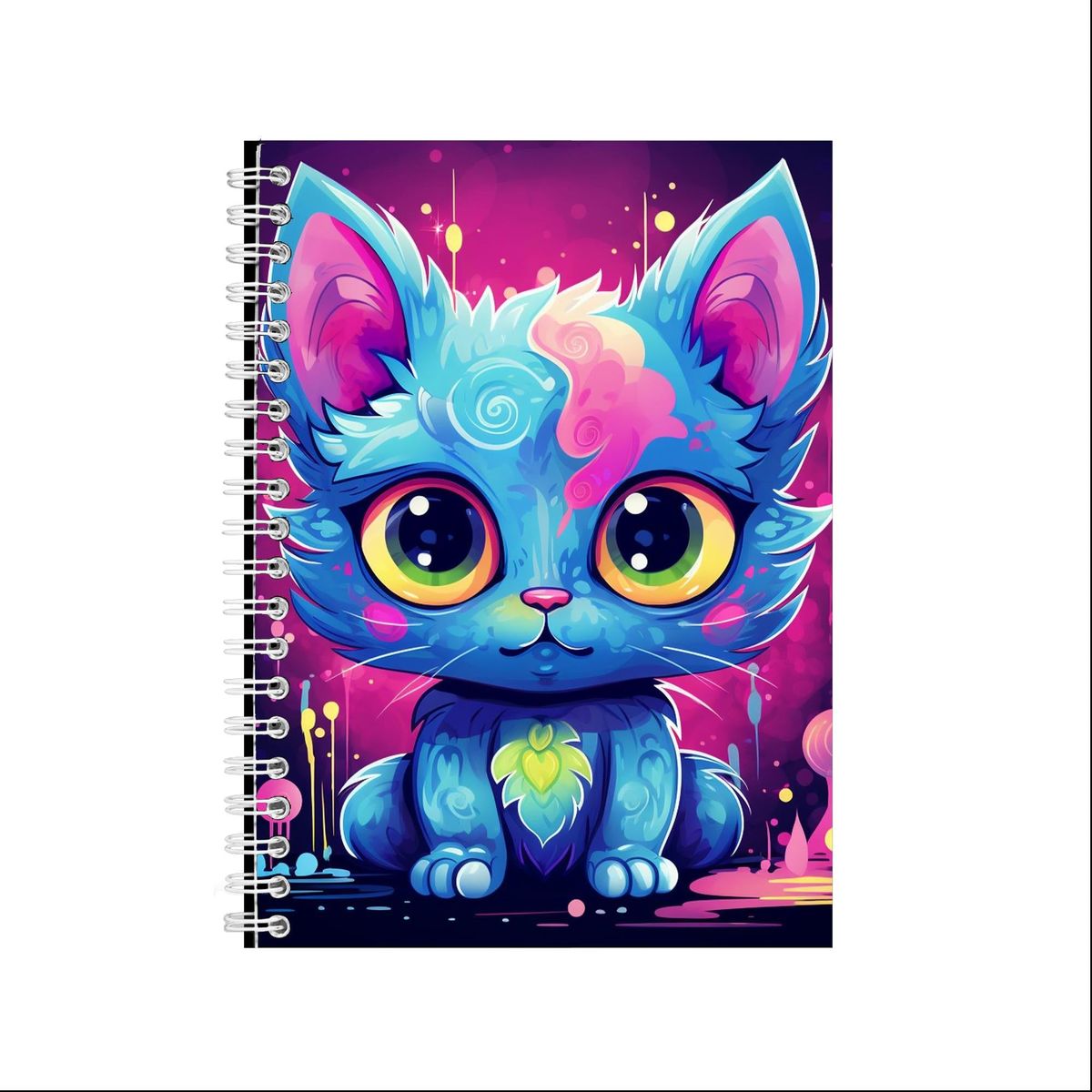CAT CHIBI STYLE COLORFUL 3 A5 Notebook Gift Idea Notepad 225 | Shop ...