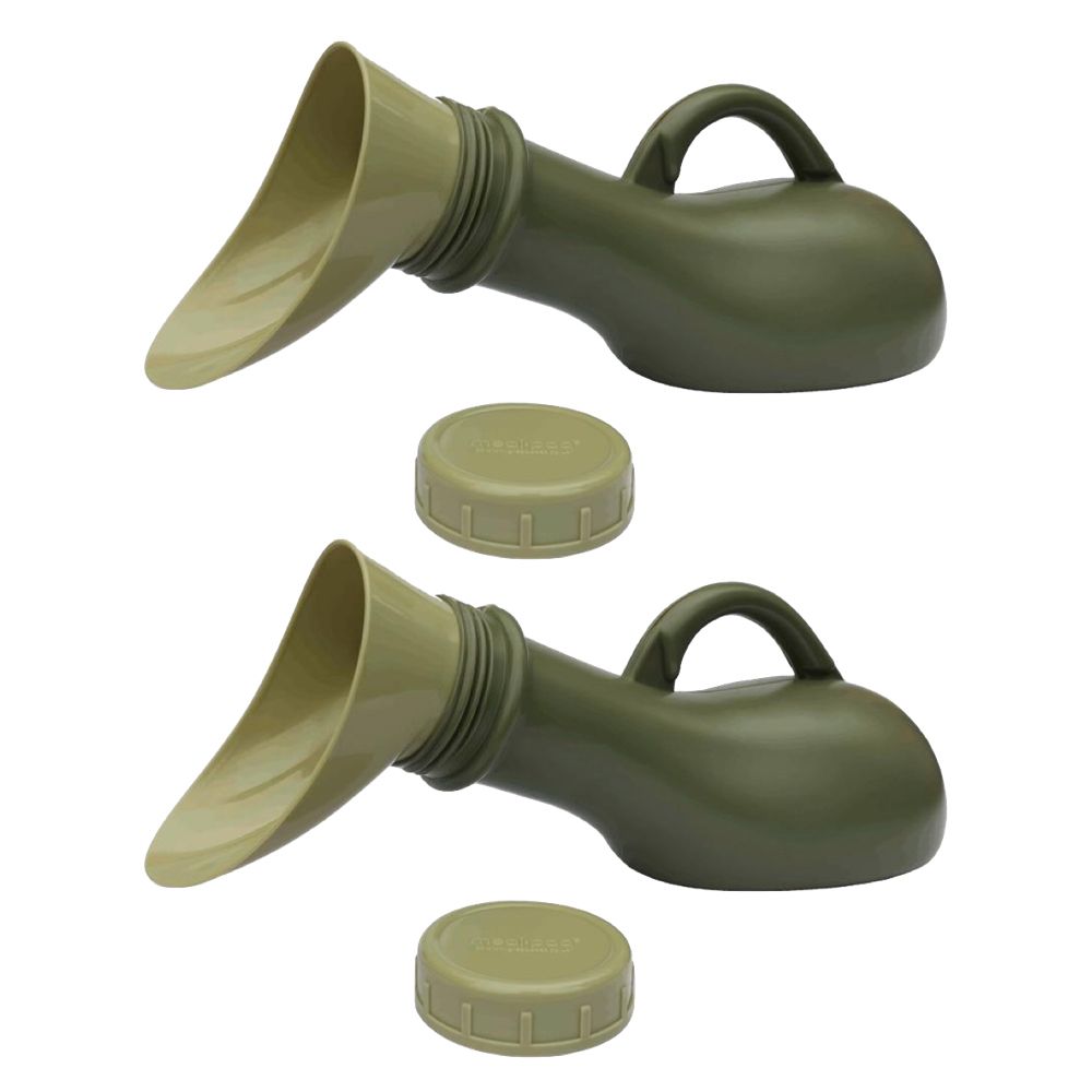 Camping Traveling Portable Urinal Bottle & Unisex Adapter Set of 2 (1L ...