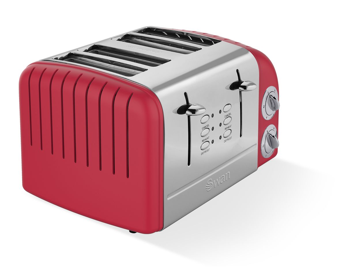 Swan 4 Slice Red Retro Toaster | Shop Today. Get it Tomorrow ...