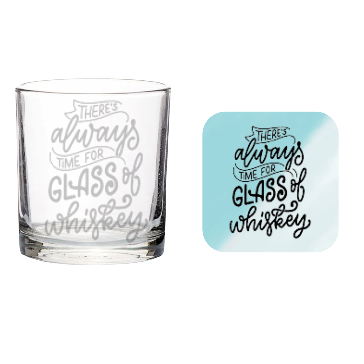 There's always time for a Whiskey Glass and Coaster | Shop Today. Get ...