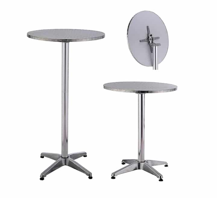 Aluminium Round Cocktail Table Adjustable | Shop Today. Get it Tomorrow ...