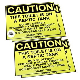 Septic Tank Vinyl Stickers - 4 Pack - Little Finds | Shop Today. Get it ...