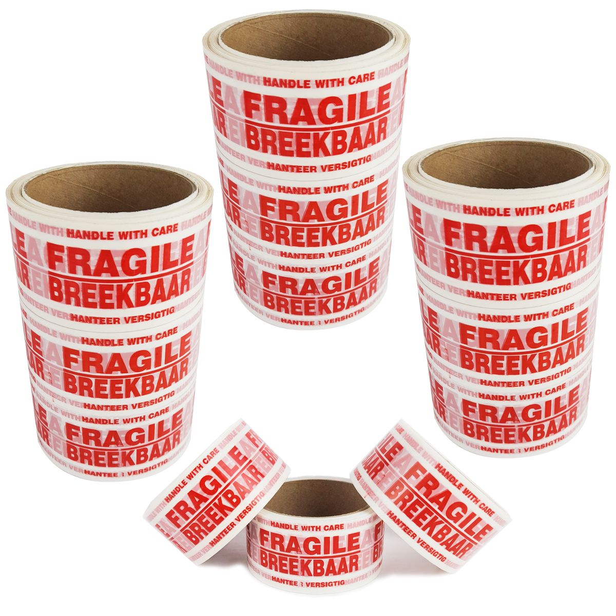 Alberton Labels - Fragile Package Tape 48mm x 50m Packaging Tape - 12 ...