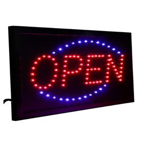 Open Animated LED Neon Shop Front Light Advertising Sign | Shop Today ...