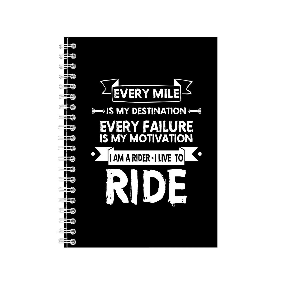 Every Mile Notebook Biker Gift Idea A5 Notepad 145 | Shop Today. Get it ...