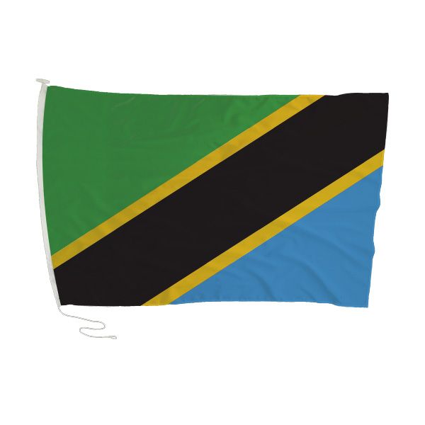 Tanzania Flag with Rope and Toggle - 180 x 120cm | Shop Today. Get it ...